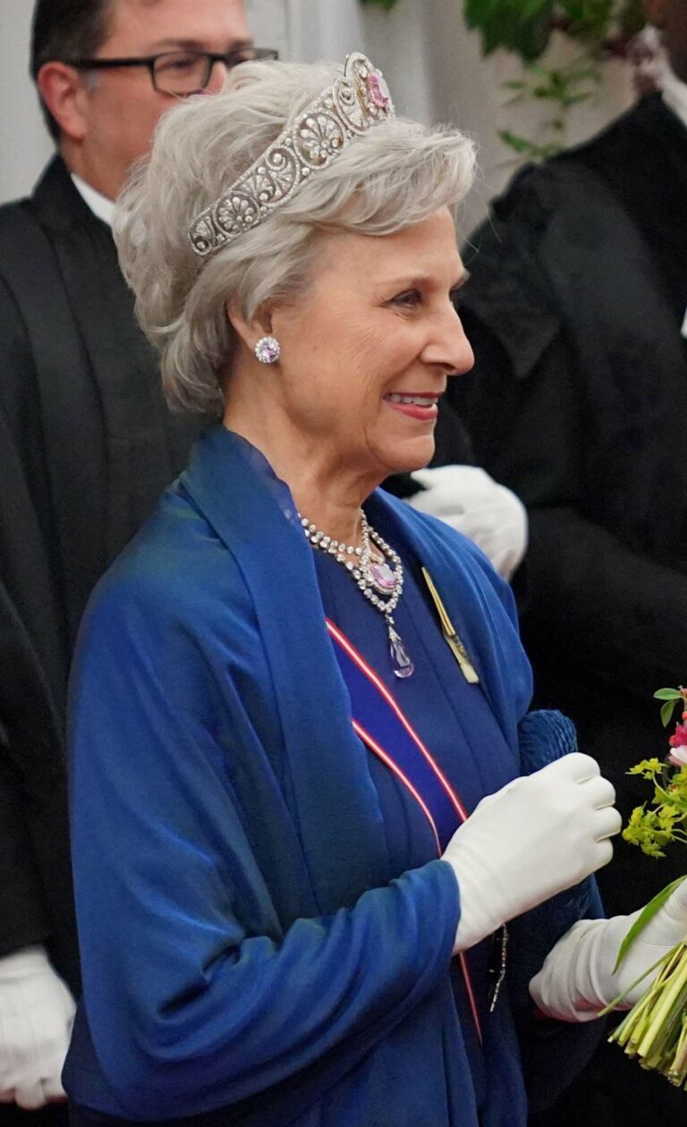 A Glamorous Diamond and Pink Topaz Tiara for the Duchess of Gloucester ...