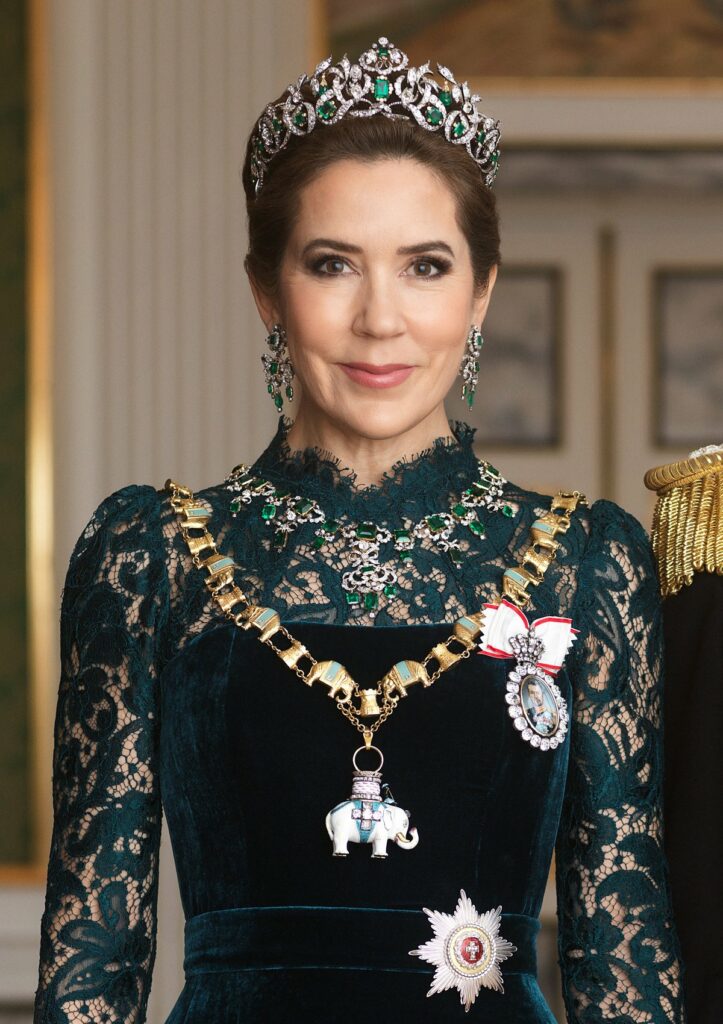 Queen Mary Makes a Dazzling Emerald Tiara Debut in the Danish Crown Jewels