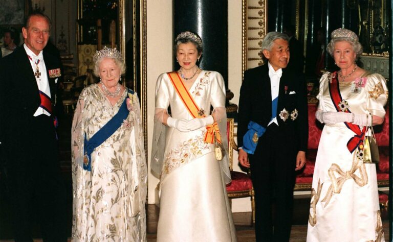 Two Dazzling Tiara Debuts at Buckingham Palace During the Japanese ...