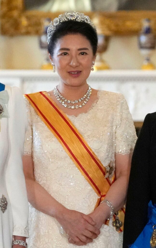Two Dazzling Tiara Debuts at Buckingham Palace During the Japanese ...