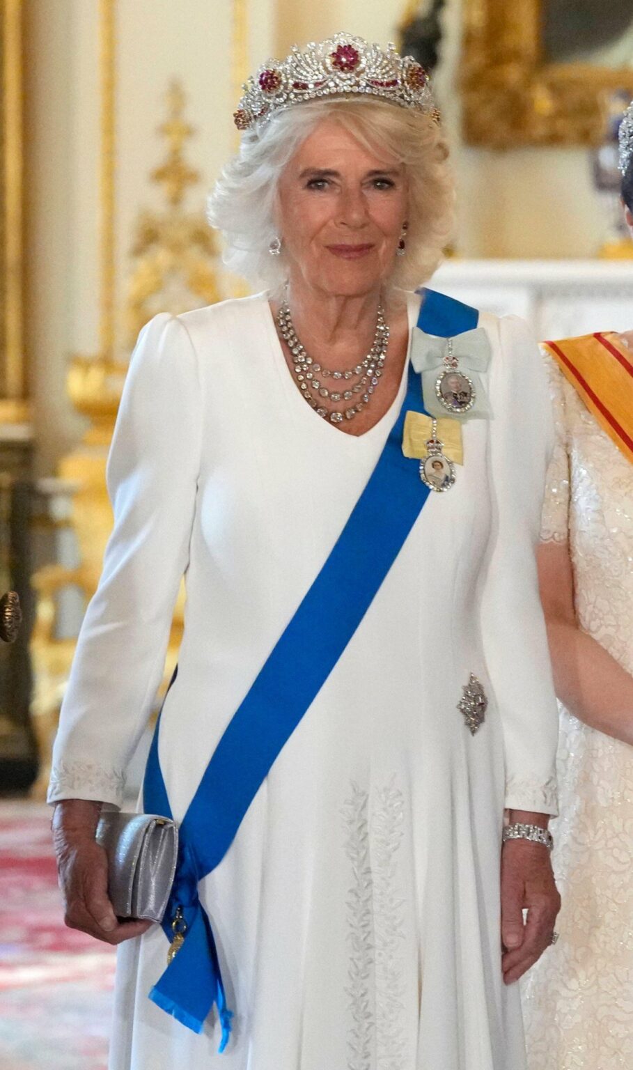 Two Dazzling Tiara Debuts at Buckingham Palace During the Japanese ...