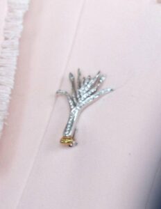 Queen Camilla Wears a Dazzling Diamond Leek in Wales