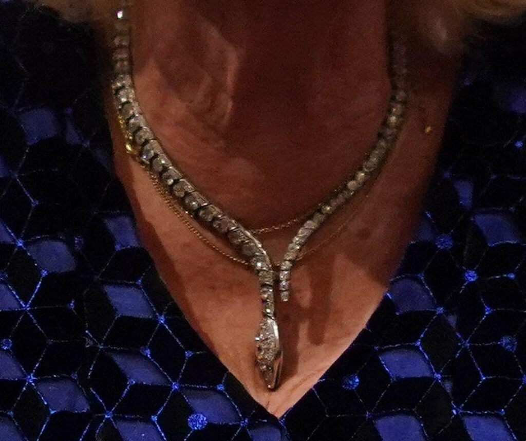 Queen Camilla’s Scintillating Diamond Serpent Necklace