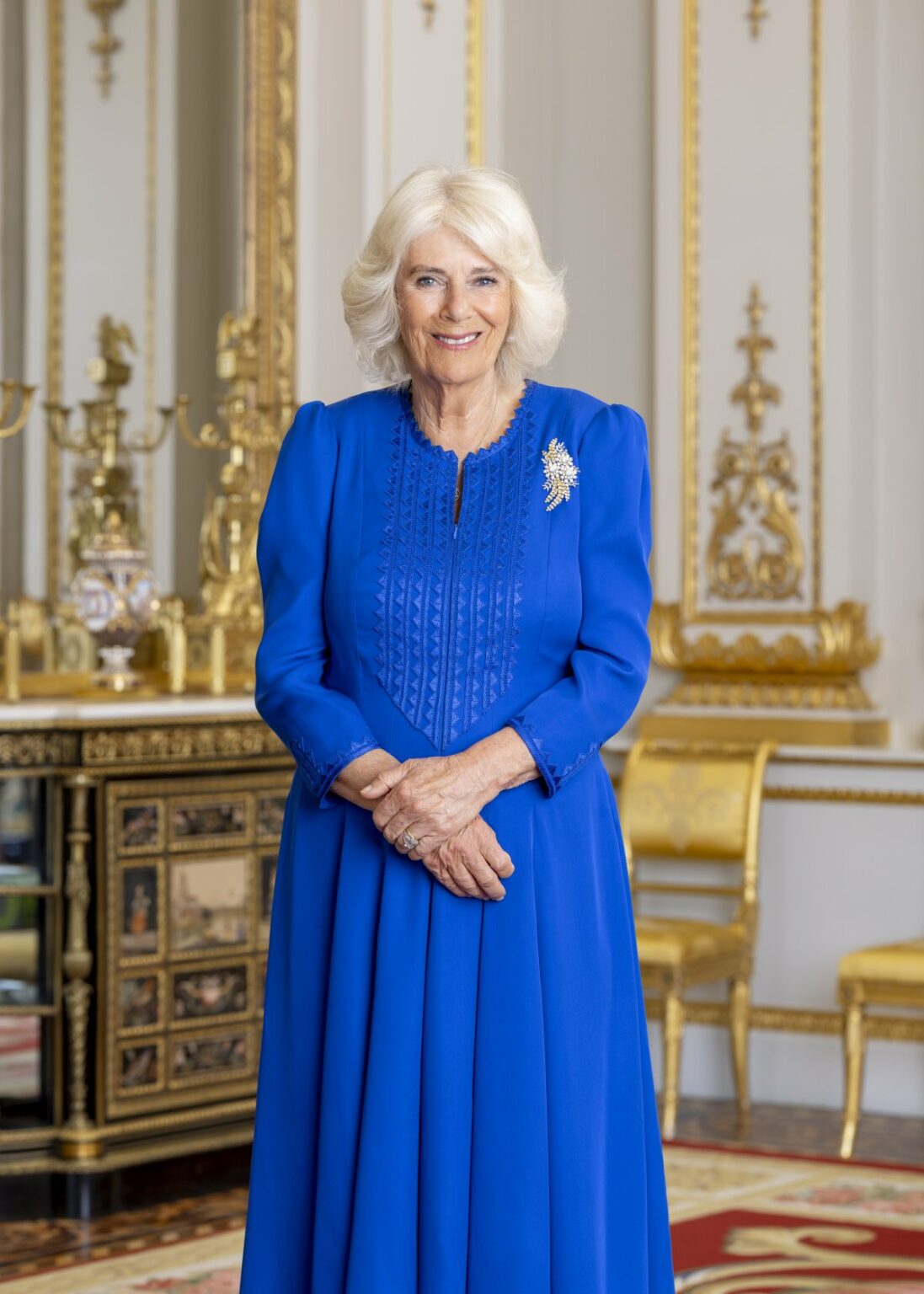 Queen Camilla Wears Special Symbolic Brooches in New Official Portraits