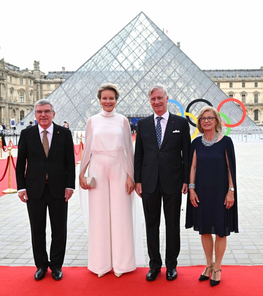 Royal Sparkle for a Glittering Olympic Gala at the Louvre in Paris