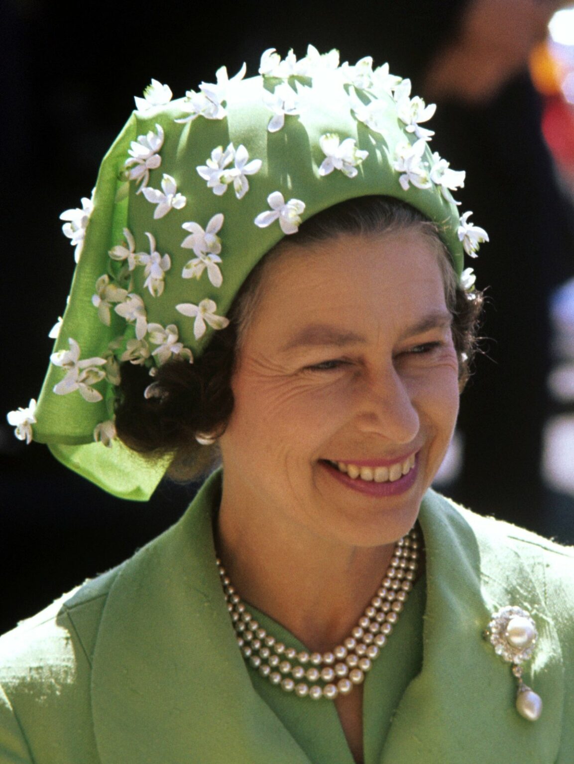 The Princess Royal Wears Queen Elizabeth II’s Signature Pearls