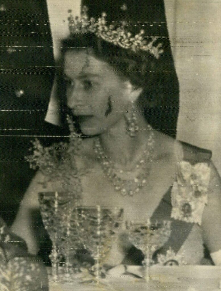 Queen Elizabeth II’s Iconic Wattle Dress–and Heirloom Diamonds–in Sydney