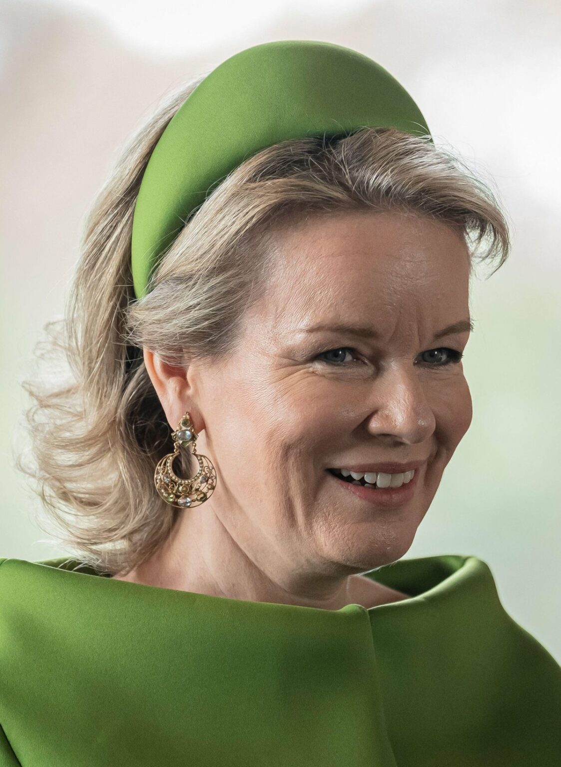 Queen Mathilde Glitters in Dior and Diamonds in Paris