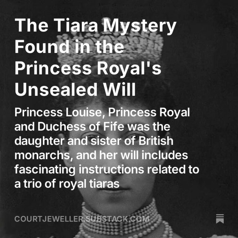 Bonus Reading: The Dazzling Diamonds of Princess Louise, Princess Royal ...