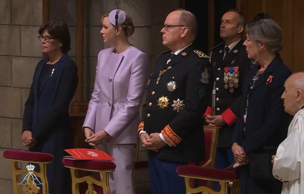 Grimaldi Diamonds Sparkle on Princess Charlene in Monaco on National Day