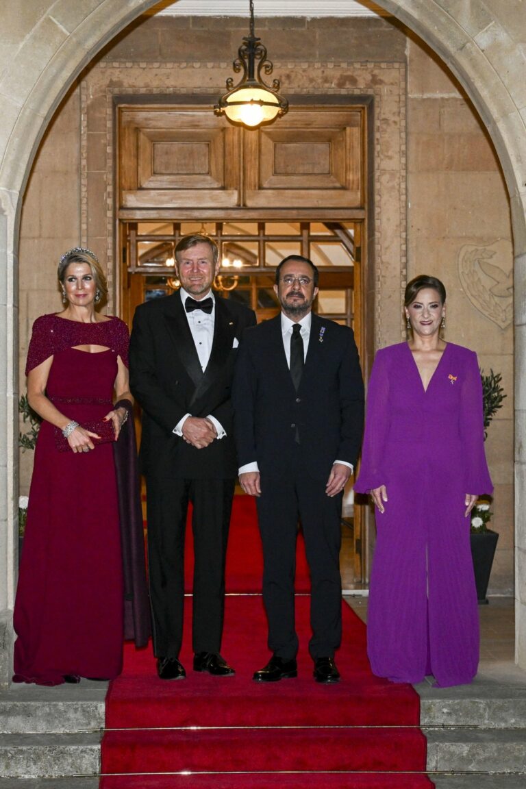 A State Banquet Bracelet Switcheroo for Queen Maxima in Cyprus