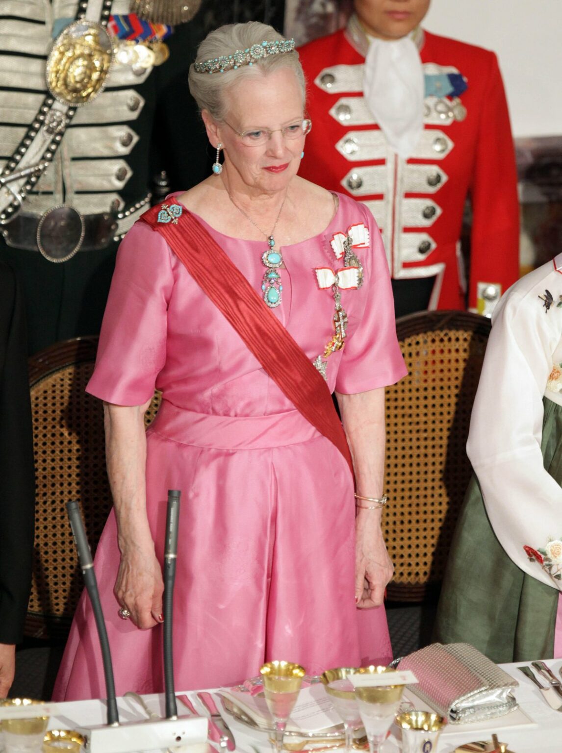 Princess Isabella Debuts in the Turquoise Daisy Bandeau in Denmark