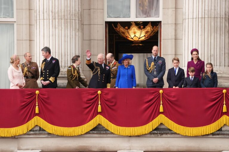 British Royal Sapphires and Rubies Sparkle at the VE Day Procession in ...