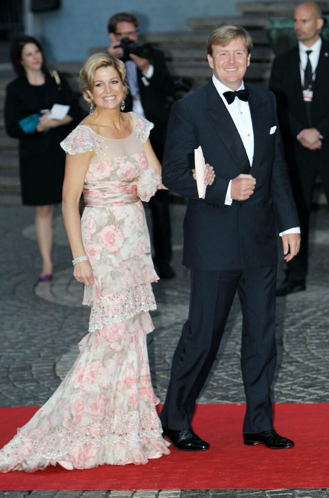 Queen Maxima’s Festive Floral Gown Returns (with Major Diamonds!)