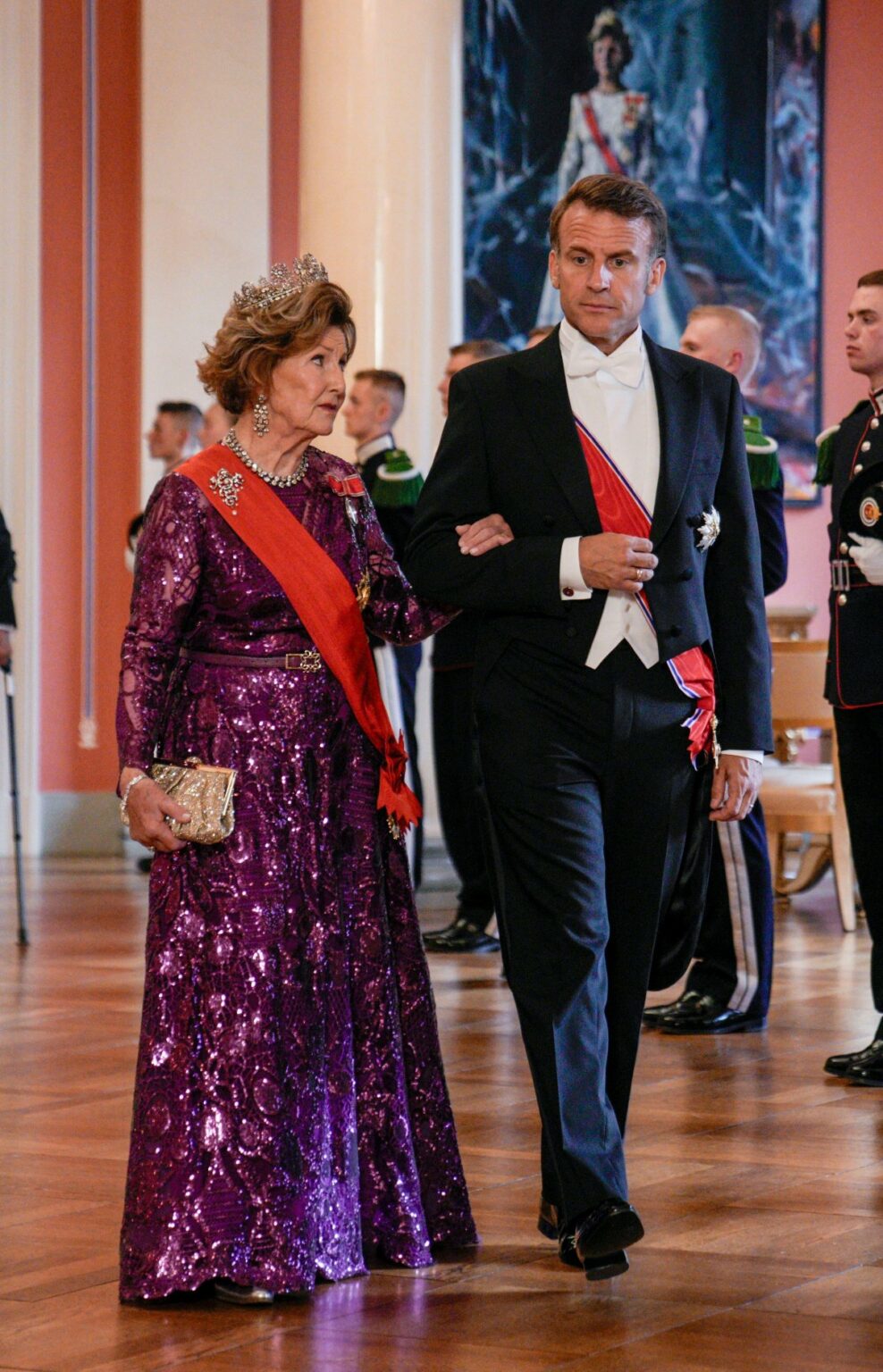 Glittering Royal Gala Dinner Diamonds for the French President in Oslo