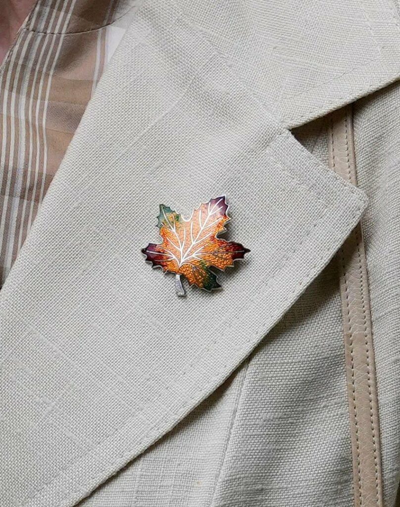 A Magnificent Maple Leaf Brooch for the Princess Royal to Celebrate ...