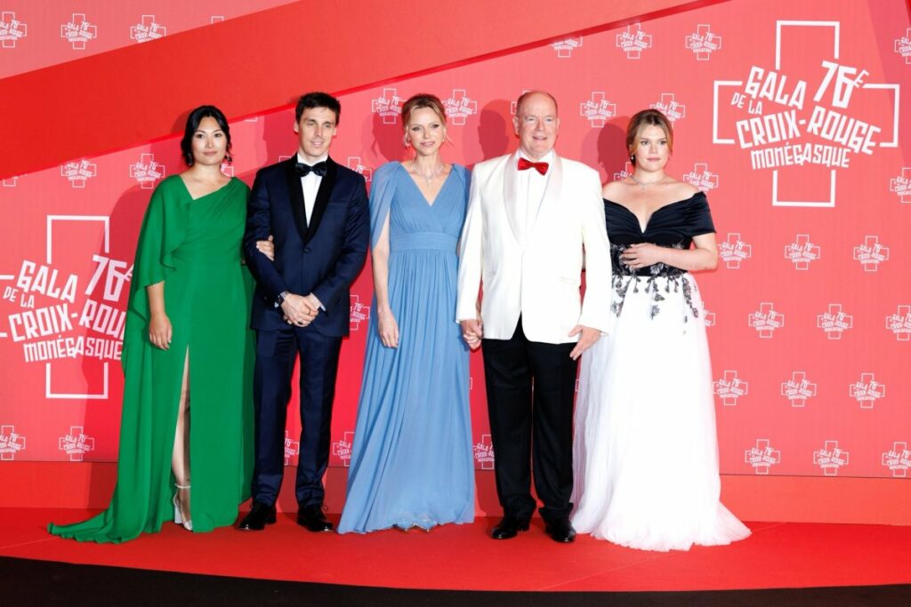 Stunning Grimaldi Sparkle at the Red Cross Gala in Monaco