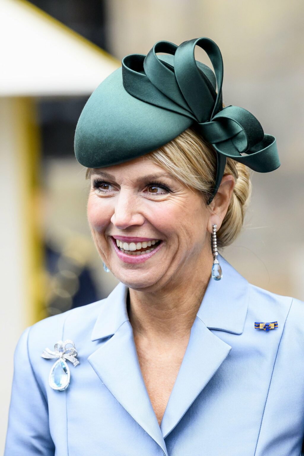Amazing Aquamarines for Queen Maxima’s Finnish Welcome Ceremony